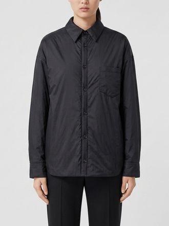 Maison Margiela Surchemise en nylon avec les surpiq&ucirc;res blanches embl&eacute;matiques