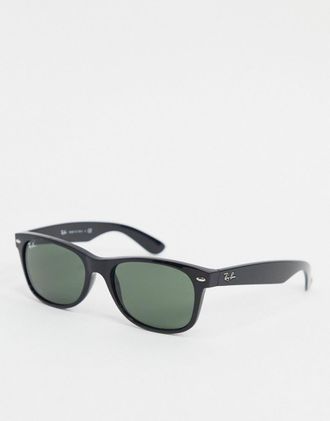 Ray-Ban Wayfarer - Sonnenbrille mit mittelstarkem Rahmen - 0rb2132-Schwarz