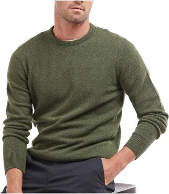 Barbour Tisbury Crew Neck Jumper - Homme - Pulls - Vert - Taille: S