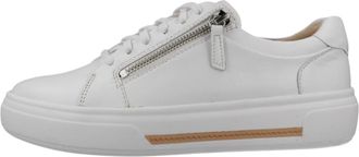 Clarks Femme, Chaussures, Blanc, Taille: 38 EU Baskets
