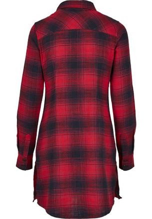 Urban Classics A-Linien-Kleid Urban Classics Damen Ladies Check Shirt Dress (1-tlg)