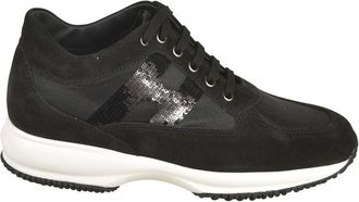 Hogan Femme, Chaussures, Noir, Taille: 36 1/2 EU Baskets Interactive