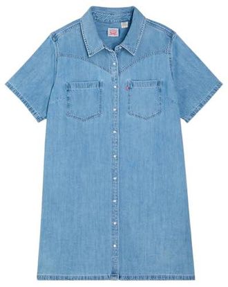 Levi's Plus Size Louisa Short-Sleeve Robe décontractée, Twisted Words 2, 3XL Grande Taille Femme