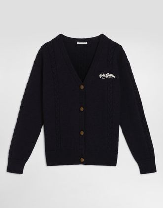 Dolce & Gabbana Cardigan Aus Schurwolle - Frau Collection Blau 10 Years