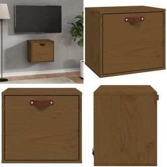 vidaXL Wandschrank Honigbraun 40x30x35 cm Massivholz Kiefer - Holzschrank - Wandregal - Regal - Kiefernholzmöbel - Wohnwand - Home & Living