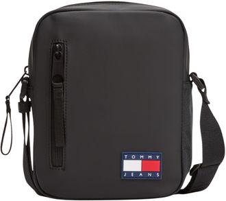 Tommy Jeans Herren Crossbody Bag Tasche Elevated Reporter mit Logo, Schwarz (Black), Einheitsgr&ouml;&szlig;e