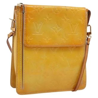 Louis Vuitton Pre-owned Vintage Patent Leather Accessory Pouch - Femme - Pre-owned - Jaune - Taille: ONE Size