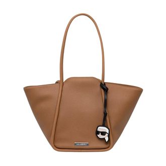 Karl Lagerfeld Ikon Pebble Tote - - Bags - Damen - Braun - ONE SIZE