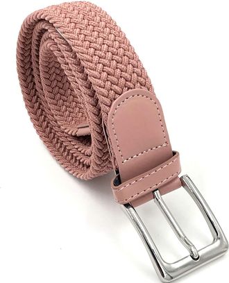 LisaModa Unisex Stretch Flechtg&uuml;rtel in vielen Farben (Altrosa 031, 110-130)