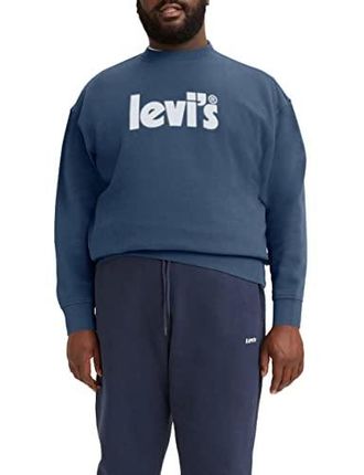 Levi's Levi Strauss & CO. Europe SCA/COMM.VA Homme Blues Big Relaxed Graphic Crew, 5XL, Blues, 5XL