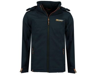 Geographical Norway Softshelljacke Herren Softshell mit abnehmbarer Kapuze mit Stehkragen, mit abnehmbarer Kapuze