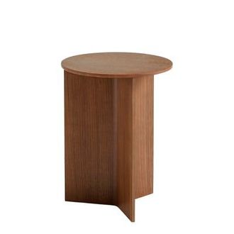 HAY Table dappoint Slit - Bois naturel - Placage de noyer - Designer Hay Studio