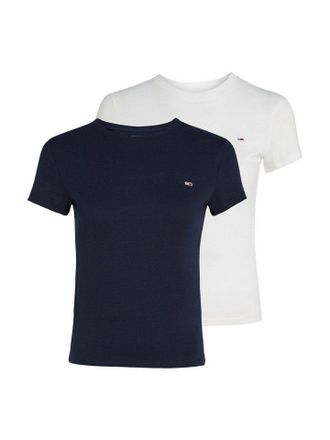 Tommy Jeans T-Shirt TJW 2PACK C-NECK TEE (Packung, 2-tlg., 2er) mit Logo-Stickerei