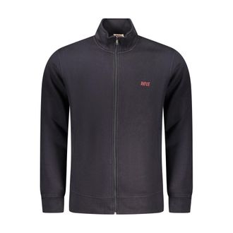 Rifle Blau Baumwoll-Herrenpullover