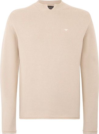 Emporio Armani Homme, Pulls, Beige, Taille: XL Cotton Sweater