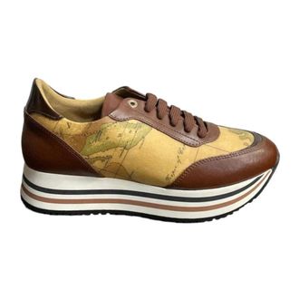 Alviero Martini 1A Classe Braune Low Top Sneakers - - Shoes - Damen - Braun - 36 EU