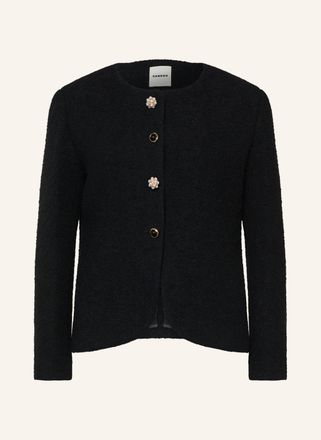 Sandro Sandro Boucl&eacute;-Blazer Mit Schmucksteinen schwarz