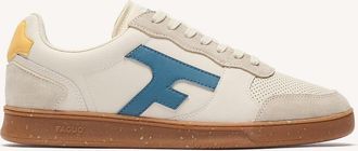 Faguo Baskets cr&egrave;me et jaune cuir