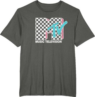 Giesswein Neon Distressed Checkered Logo T-Shirt