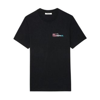 Zadig&Voltaire T-shirt Ted Photoprint - Homme - Tops - Noir - Taille: XL