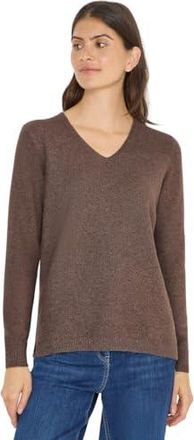 Cecil 3016957 Pull Douillet à col en V, Champignon Taupe mélangé, M Femme