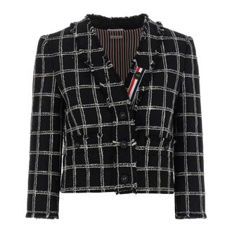 Thom Browne Femme, Vestes, Multicolore, Taille: 40 FR Veste Cardigan Courte