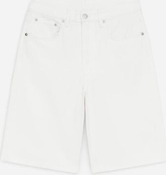 Arket Lange Jeansshorts -Wei&szlig;