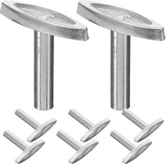 Garneck 8 St&uuml;ck Silberne Metall Aufziehschl&uuml;ssel 25mm f&uuml;r Selbstgemacht Spieluhr Aufziehmechanismus Ersatzteile f&uuml;r Spieldosen und Musikinstrumente