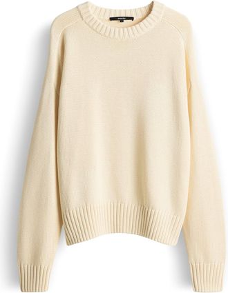 someday Damen Pullover | TIRUNA Regular Feinstrickpullover aus Reiner Baumwolle Buttercream, 42