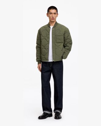 Arket 2-in-1-Liner-Steppjacke -Gr&uuml;n