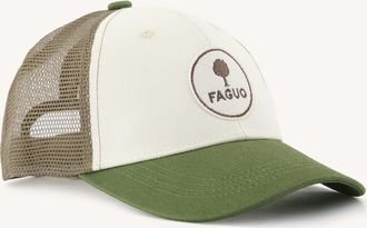 Faguo Casquette kaki et &eacute;cru