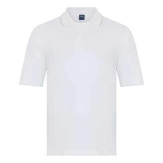Fedeli Kurz&auml;rmeliges Baumwoll-Polohemd - - Tops - Herren - Wei&szlig; - L