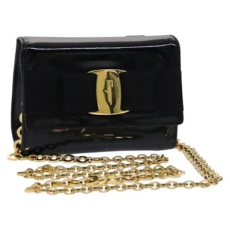 Ferragamo Pre-owned Canvas schultertasche - - Pre-owned - Damen - Schwarzk - ONE SIZE