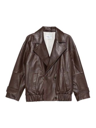 Marella Blouson En Cuir - Bordeaux
