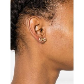 Ferragamo Vara Bow Stud Earrings - Gold
