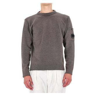 C.P. Company C.p. Company, Homme, Pulls, Gris, Taille: XL Maglia girocollo in caldo cotone