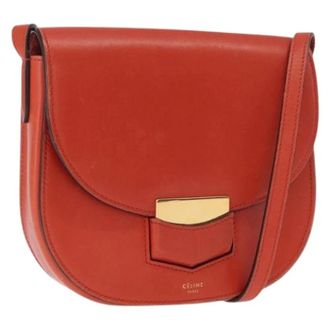 Celine Pre-owned Vintage Leder Cross Body Bag - - Pre-owned - Damen - Orange - ONE SIZE