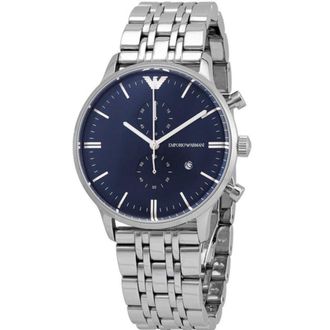 Emporio Armani AR80013 Blaues Zifferblatt Chronograph Herrenuhr