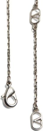Valentino Garavani collier Valentino Garavani Chez Valentino en m&eacute;tal et &eacute;mail - Argent