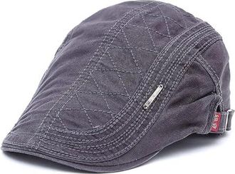 Generic B&eacute;rets en coton for hommes et femmes, casquettes plates d&eacute;t&eacute; dautomne Pour lautomne et lhiver(Dark Grey)