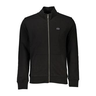 La Martina Fleece Zip Sweatshirt mit Stickerei - - Sweatshirts & Hoodies - Herren - Schwarzk - XL
