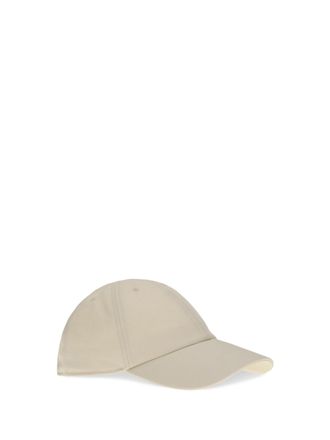 Fendi Mens Baseball Cap With Logo Bianco Cotton; Linen Hats E Hairbands