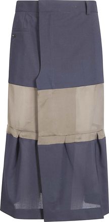 sacai Jupe Midi - Aucun