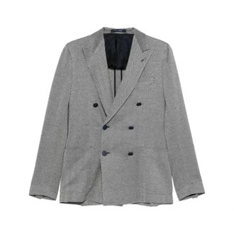Tagliatore Gereihte Blazer - - Jackets - Herren - Grau - M