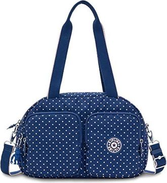 Kipling Cool Defea, Sacs &agrave; bandouli&egrave;re Femme, Bleu &agrave; Pois Doux, Taille Unique