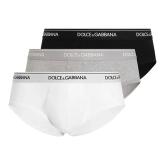 Dolce & Gabbana Homme, Sous-v&ecirc;tements, Multicolore, Taille: 2XL Slip Brando 3-Pack