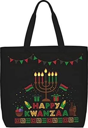 Generic Sac De Courses Joyeux Kwanzaa Sac Enfant Lavables Personnaliser Sacs &Agrave; Main, Pour Voyage, &Eacute;cole, Filles, Tous Les Jours