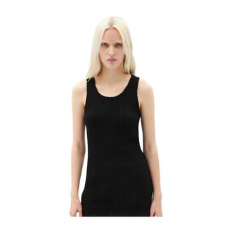 Ann Demeulemeester Femme, Tops, Noir, Taille: 38 FR Mara Cropped Tank