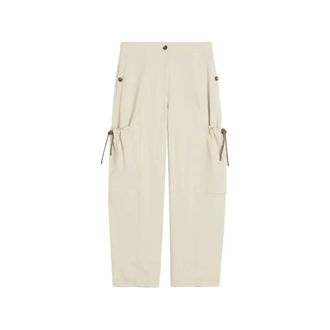 Max Mara Wide Hosen - - Trousers - Damen - Beige - S