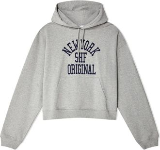 Sky High Farm Hoodie mit Vordertasche - Grau